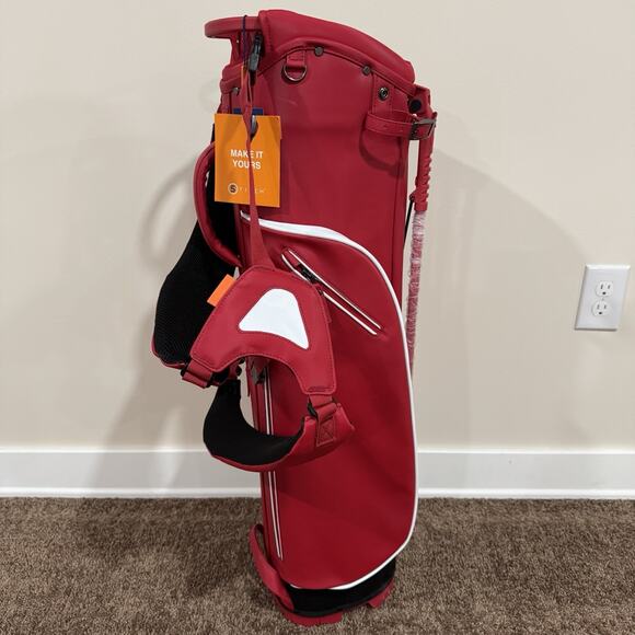 Stitch | Other | Nwt Stitch Sl2 Fadeaway Red Leather Golf Stand Bag ...